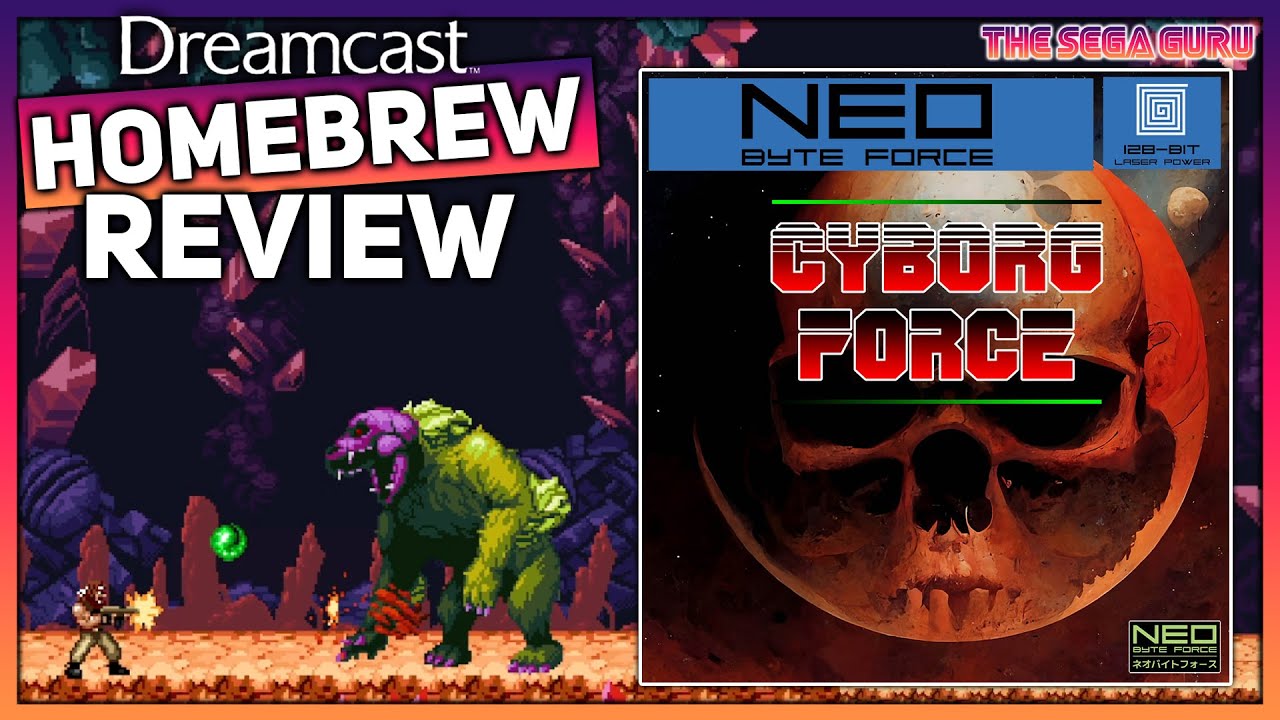 CYBORG FORCE FOR SEGA DREAMCAST - FULL HOMEBREW REVIEW - YouTube
