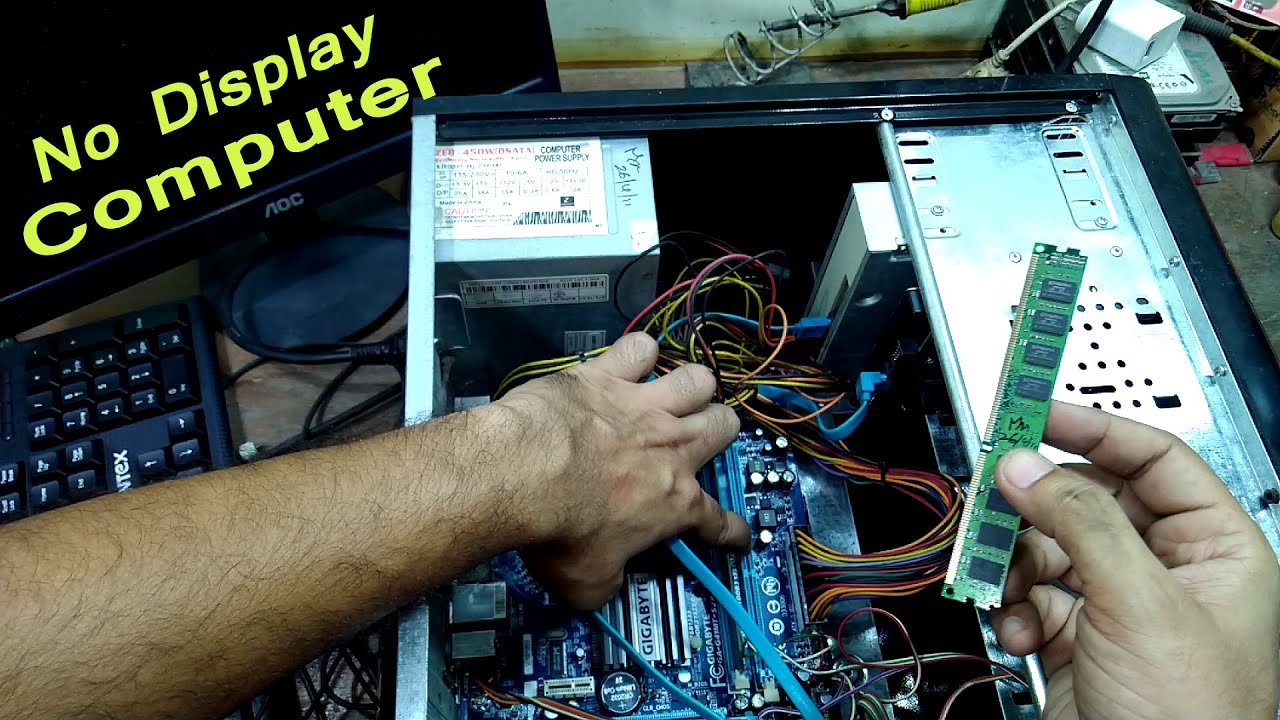 How To Repair No Display Computer Ram Problem No Display Motherboard No Signal By Pk