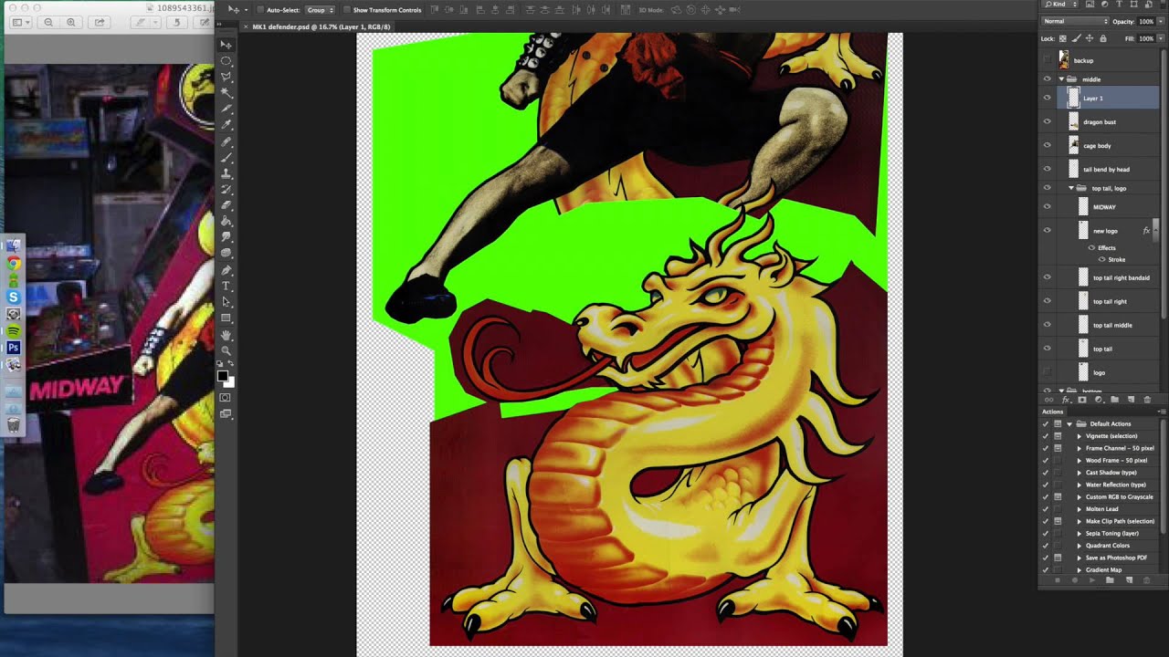 Mortal Kombat 1 MK1 Custom Arcade Art - YouTube