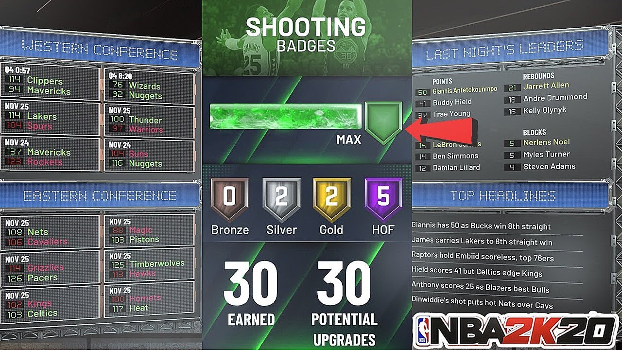 *NEW* NBA 2K20 BADGE AND UNLIMITED REP GLITCH AFTER1.08!MAX ALL BADGES ...