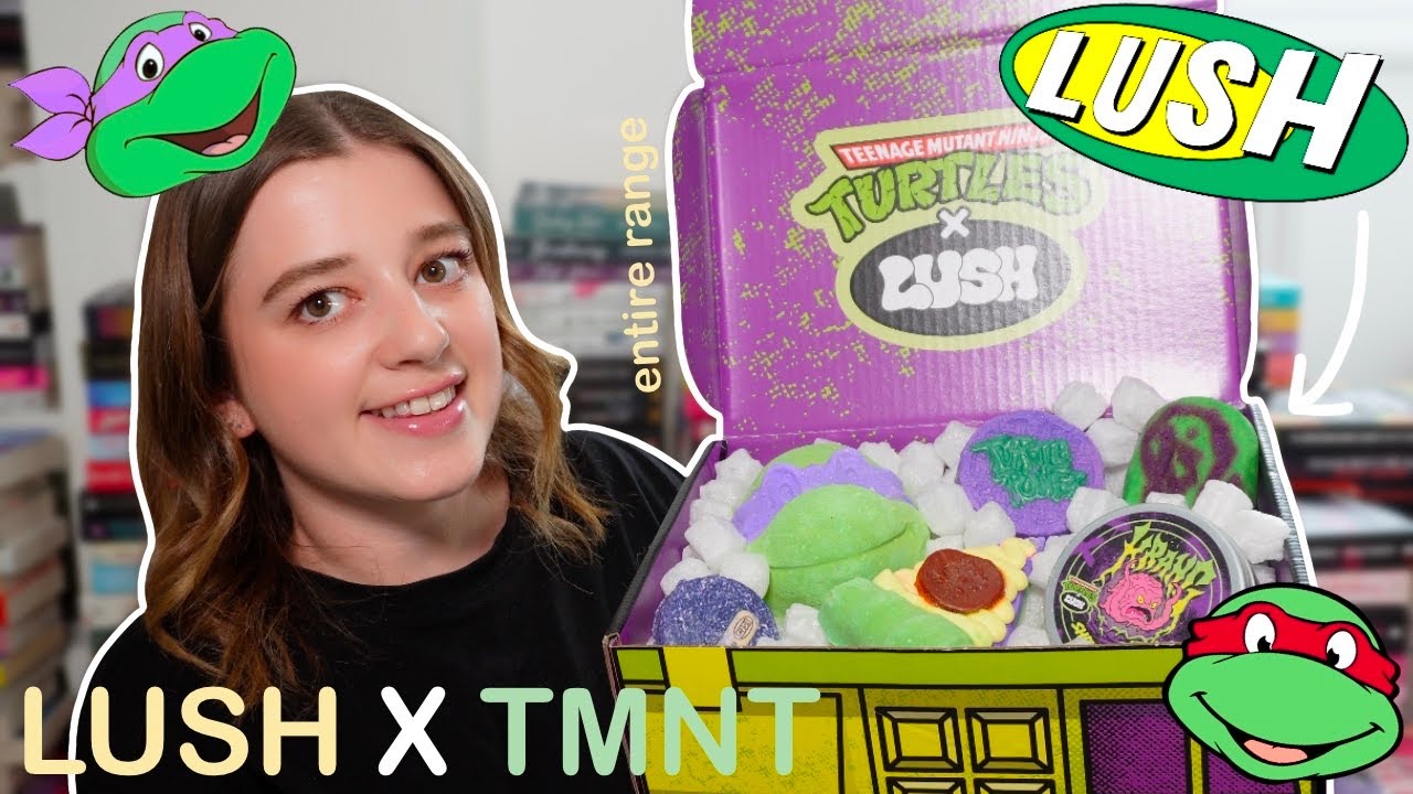 LUSH x TMNT | PR UNBOXING and FIRST IMPRESSIONS • Melody Collis - YouTube