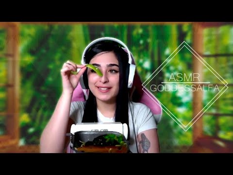 Comiendo EDAMAMES 💚 | ASMR DE COMIDA | GODDESSALFA