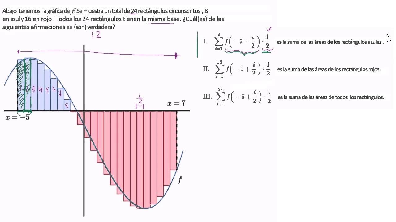 Suma de Riemann cuando la función es negativa - YouTube
