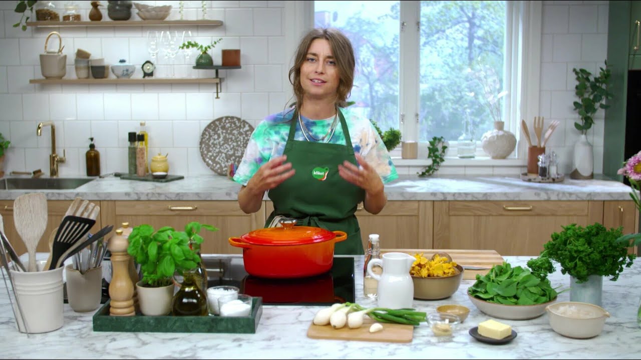 Kökets middag: Krämig svampgryta med ris - Köket - YouTube