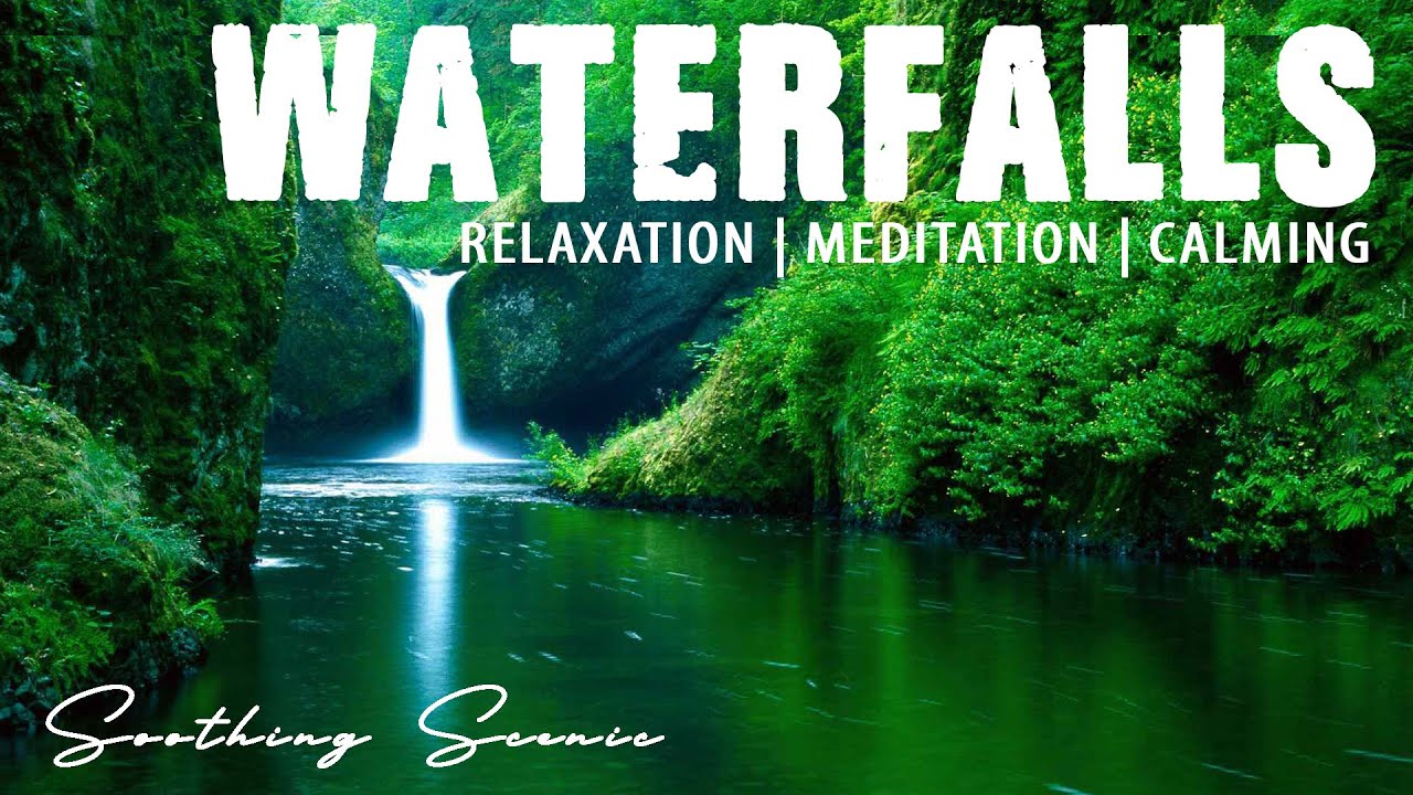 DEEP RELAXATION ZEN PIANO MUSIC WITH SCENIC WATERFALLS | Rewire your ...