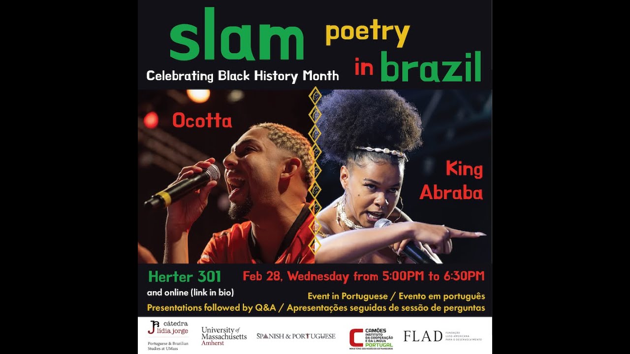 Slam poetry in Brazil - poesia slam no Brasil @UMass Amherst - YouTube
