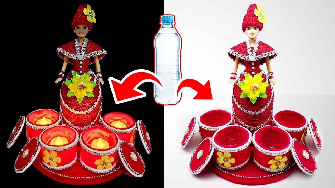 Decorate Dolls From Waste Plastic Bottles | Best Out Of Waste | Doll ...