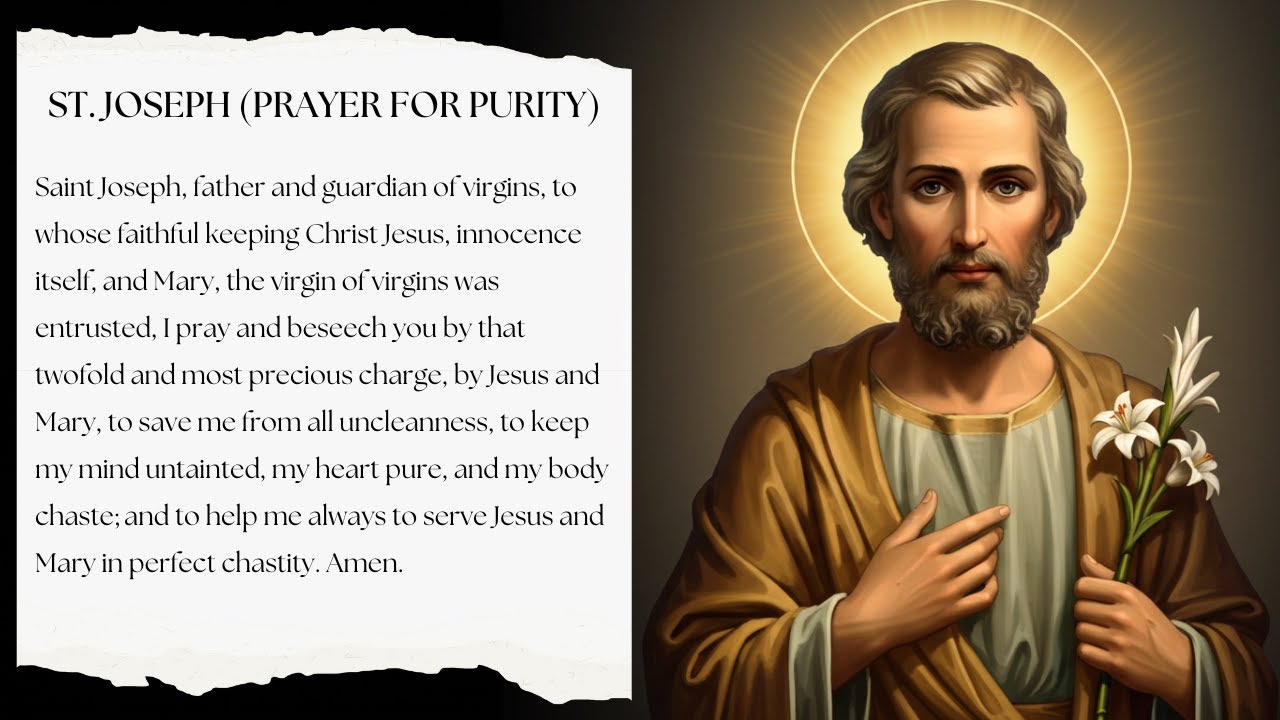 The Secret to Overcoming Temptation: St. Joseph's Prayer for Purity ...