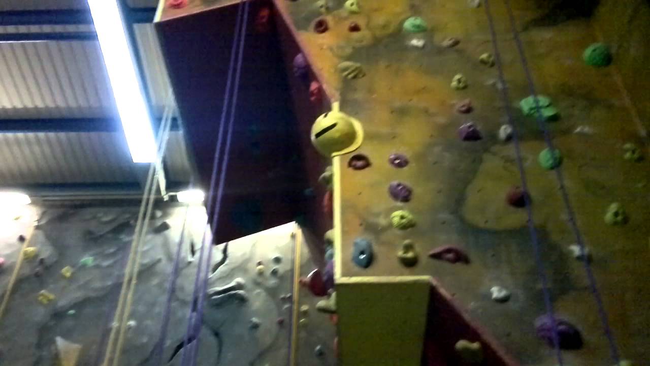 Wolf Mountain..indoor rock climbing - YouTube