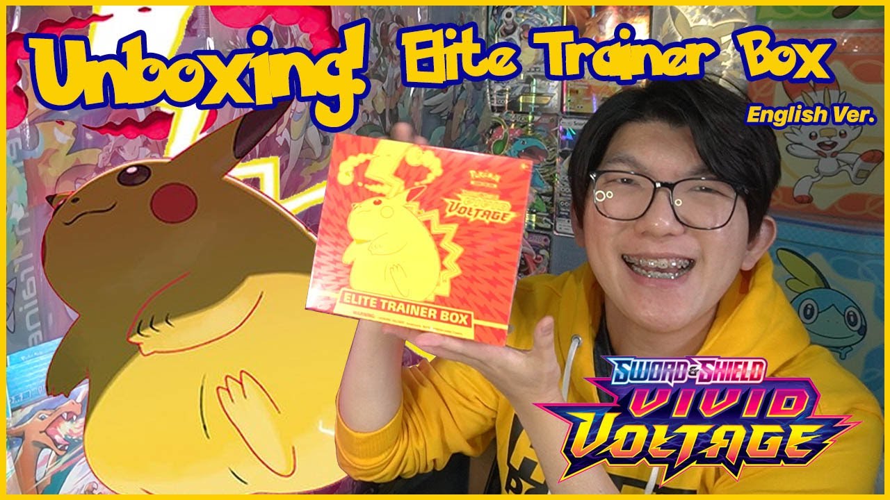 CHONKACHU!! Unboxing Elite Trainer Box Vivid Voltage - Pokemon TCG ...