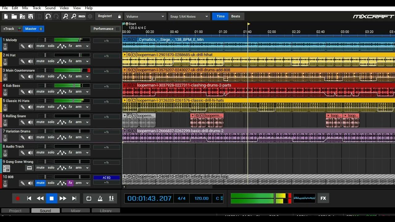 Finished Beat using Mixcraft 9 - "The Monarchy" using loops - YouTube