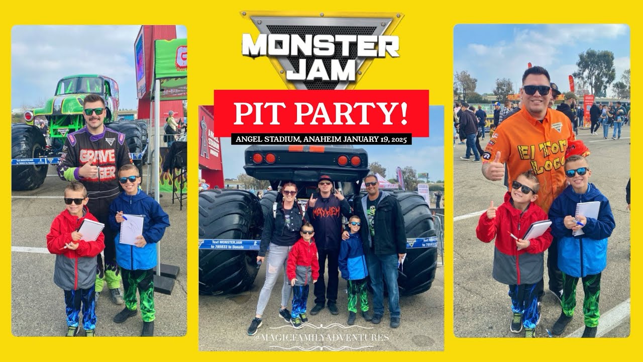 Pit Party for Monster Jam: Stadium Championship Series East Anaheim 1 ...
