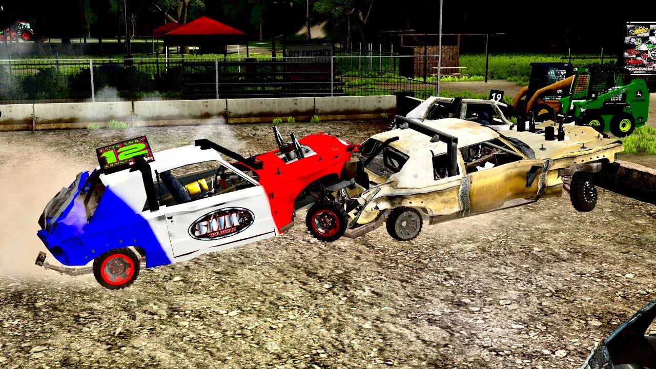 BeamNG Demolition Derby (Fullsize Kicker) - YouTube
