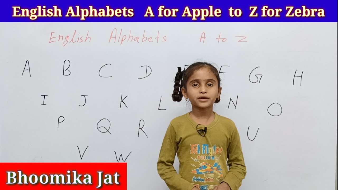 English Alphabets A to Z | A for Apple to Z for Zebra | APPLE एप्पल(सेब ...