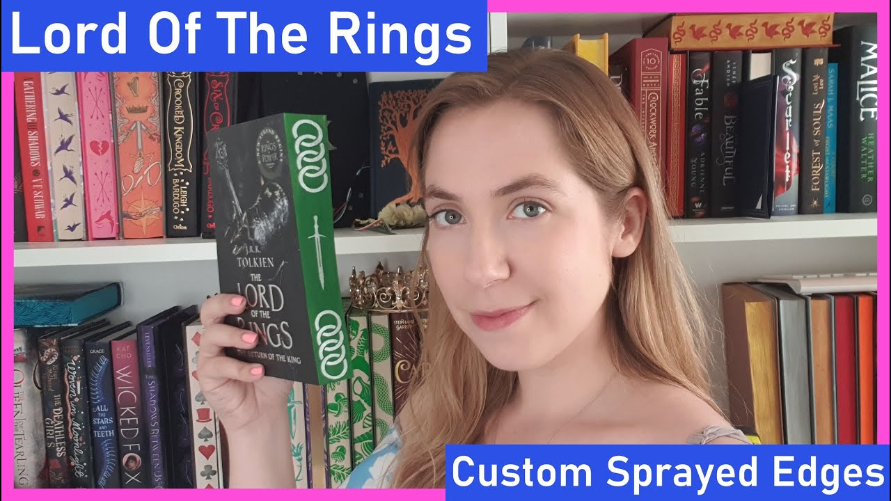 Lord Of The Rings - Custom Sprayed Edges - Book Makeover - YouTube