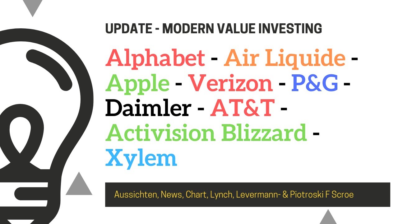 Alphabet – Air Liquide – Apple – Verizon – P&G – Daimler – Activision ...
