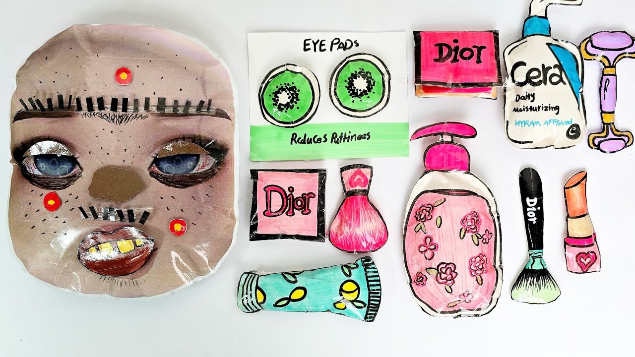 🤢Paper Diy 🤢 Roblox Baddie Skincare 💅 ASMR 💚 Blind Bag Paper 💚 - YouTube