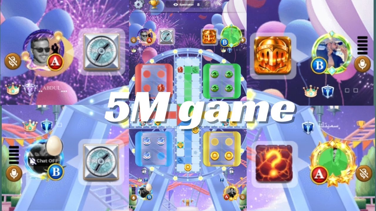 Yalla Ludo 5M Game Play | Yalla Ludo Gameplay.کیم 5M یلا لودو - YouTube