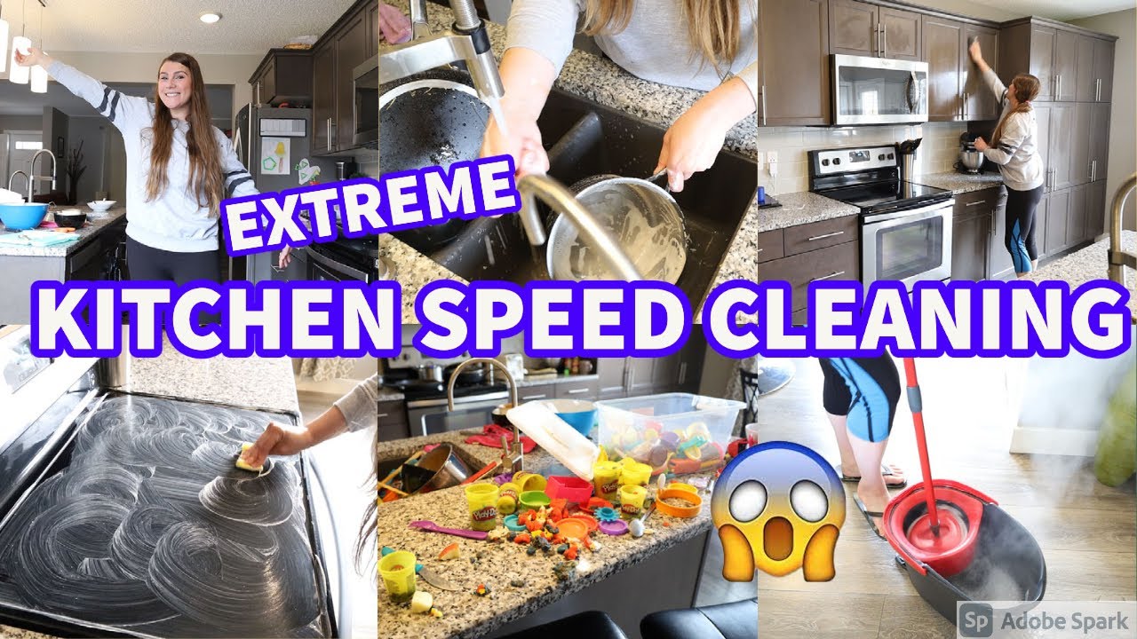 *EXTREME* KITCHEN SPEED CLEAN/CLEAN WITH ME 2021/CLEANING MOTIVATION ...