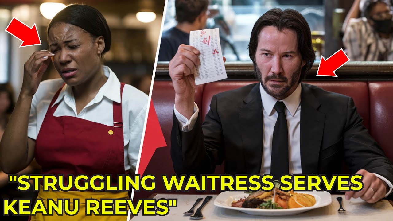 Struggling Waitress Serves Keanu Reeves—What He Leaves Behind Makes Her ...