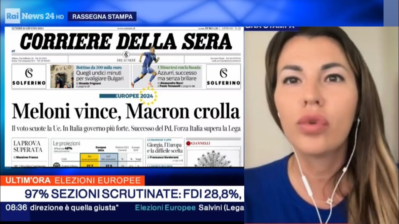 Elezioni Europee. Il commento di Claudia Conte: governo italiano il più ...