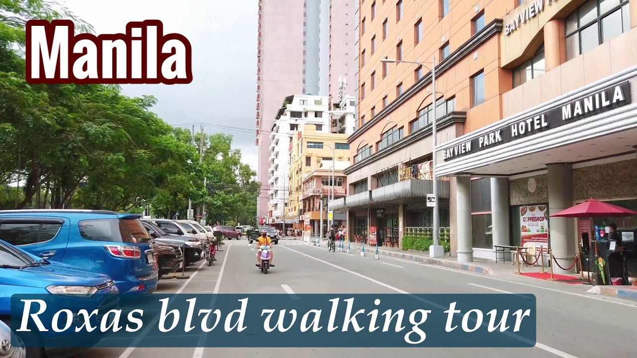 Manila Walk | Roxas Boulevard Service Road Walking Tour - YouTube