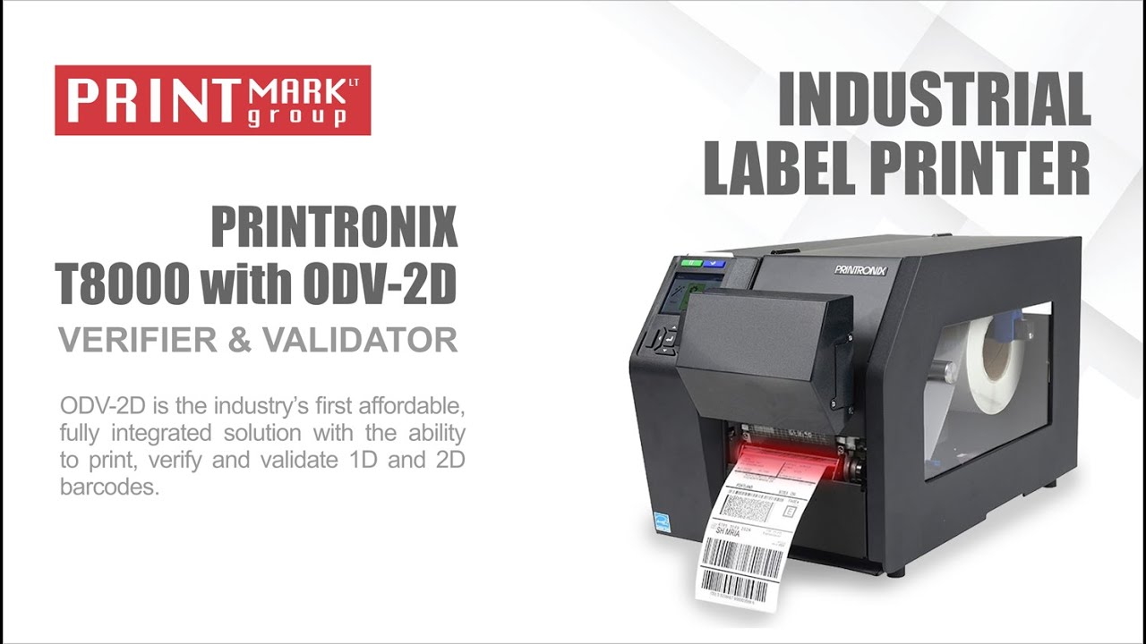 PRINTRONIX T8000 ODV-2D VERIFIER & VALIDATOR - YouTube