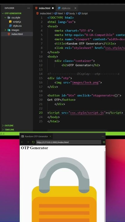 Lets Create Otp Generator Using Html Css And Javascript 🔥🚀 Youtube