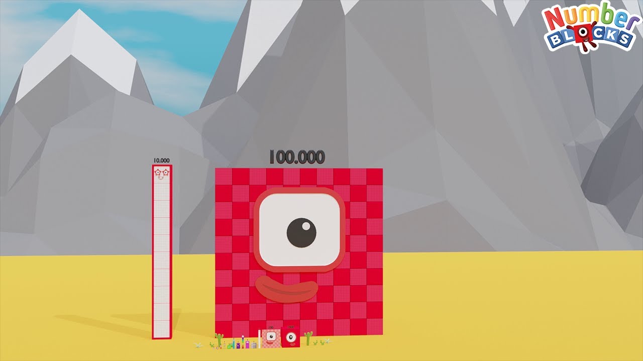 Looking for Numberblocks Comparison 0 to 10 vs 100 to 100,000 GIANT ...
