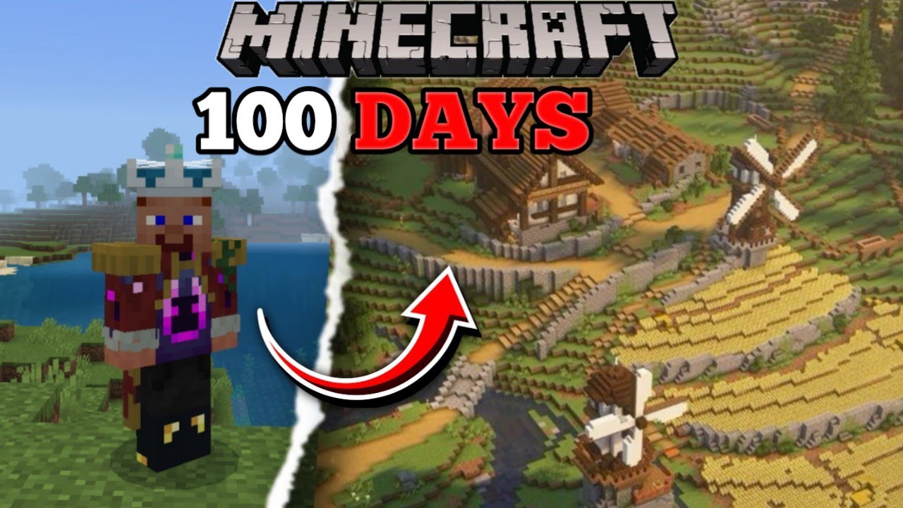 I Survived 100 Day in Minecraft First time - YouTube