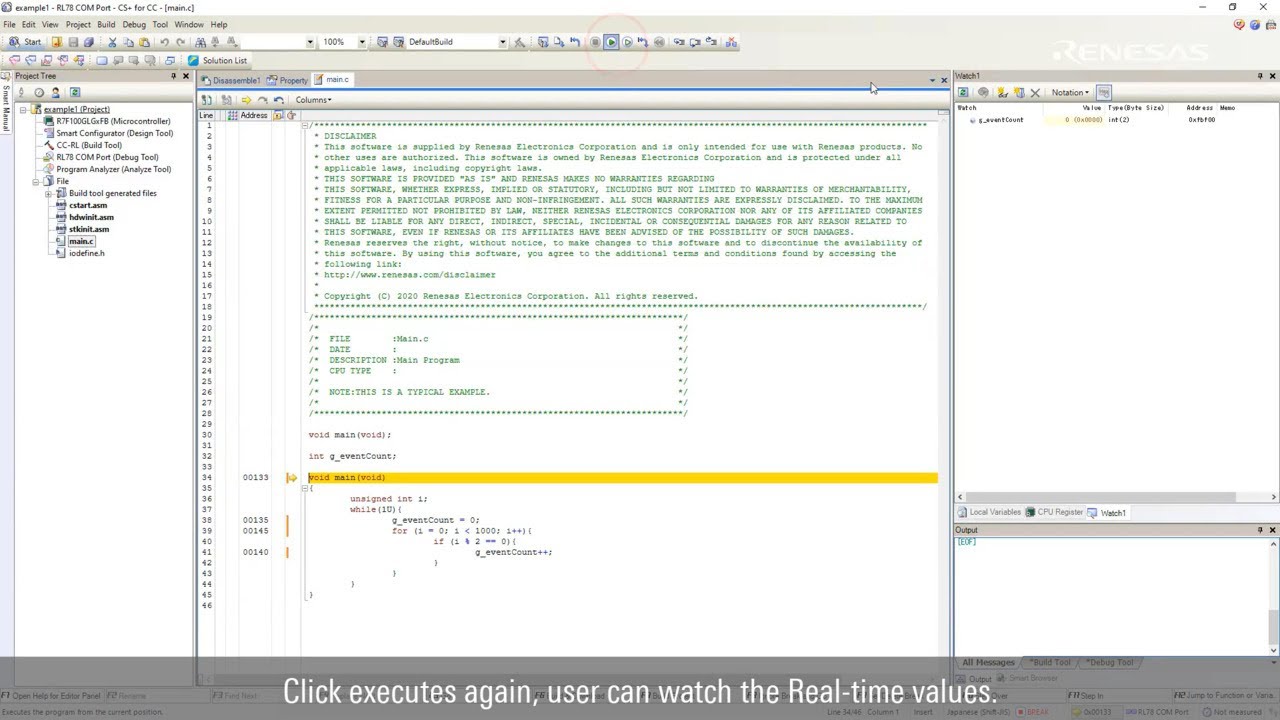CS+ Quick Start Guide (4/4) - Debug - YouTube