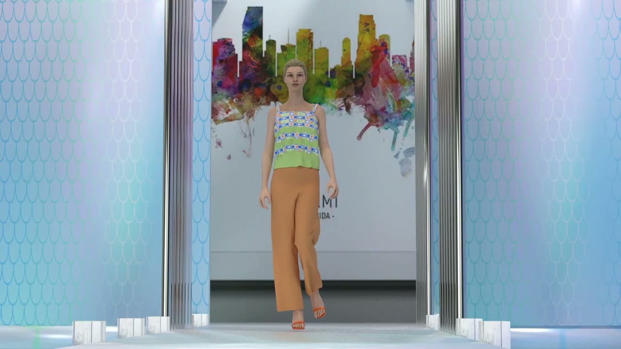 Digital 3-D Fashion / Catwalk Animation - YouTube