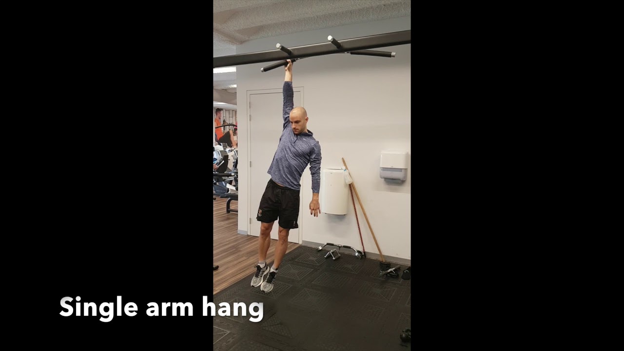Double and single arm hang - YouTube