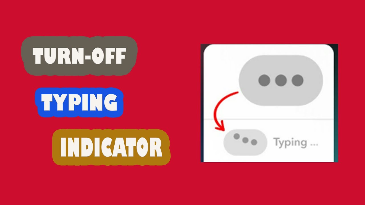 HOW TO TURN-OFF TYPING INDICATOR IN MESSENGER - YouTube