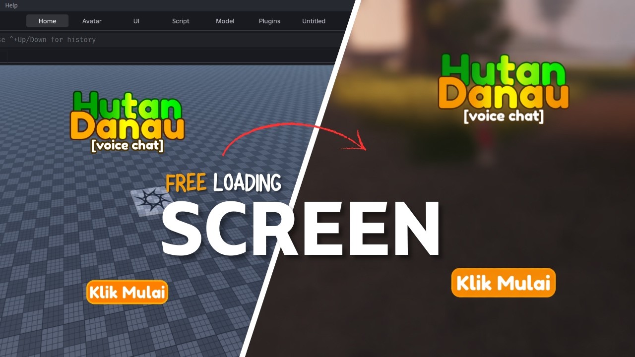 FREE Modern Loading Screen Roblox Studio (Free model) - YouTube