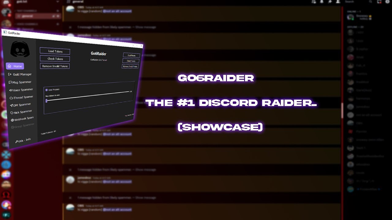 [SHOWCASE] Go6Raider, The #1 Discord Raider / Spammer Out. | Unleash ...