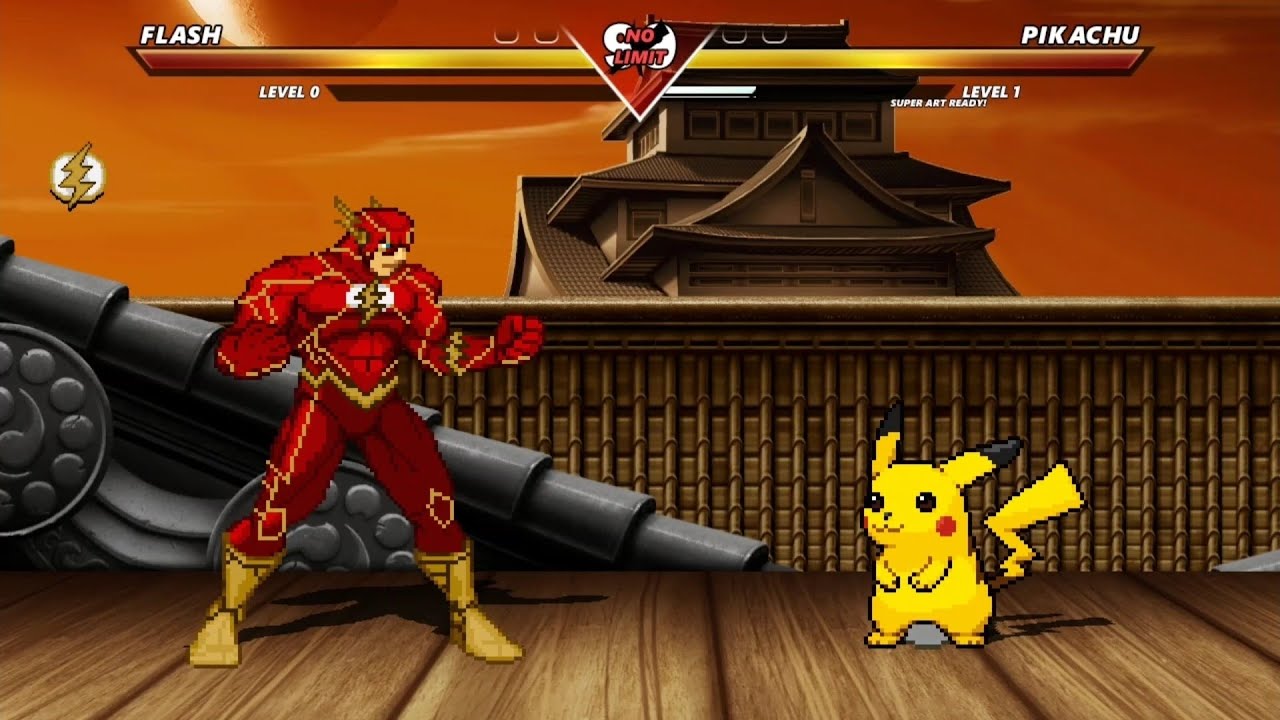 FLASH vs PIKACHU - Highest Level Incredible Epic Fight! - YouTube