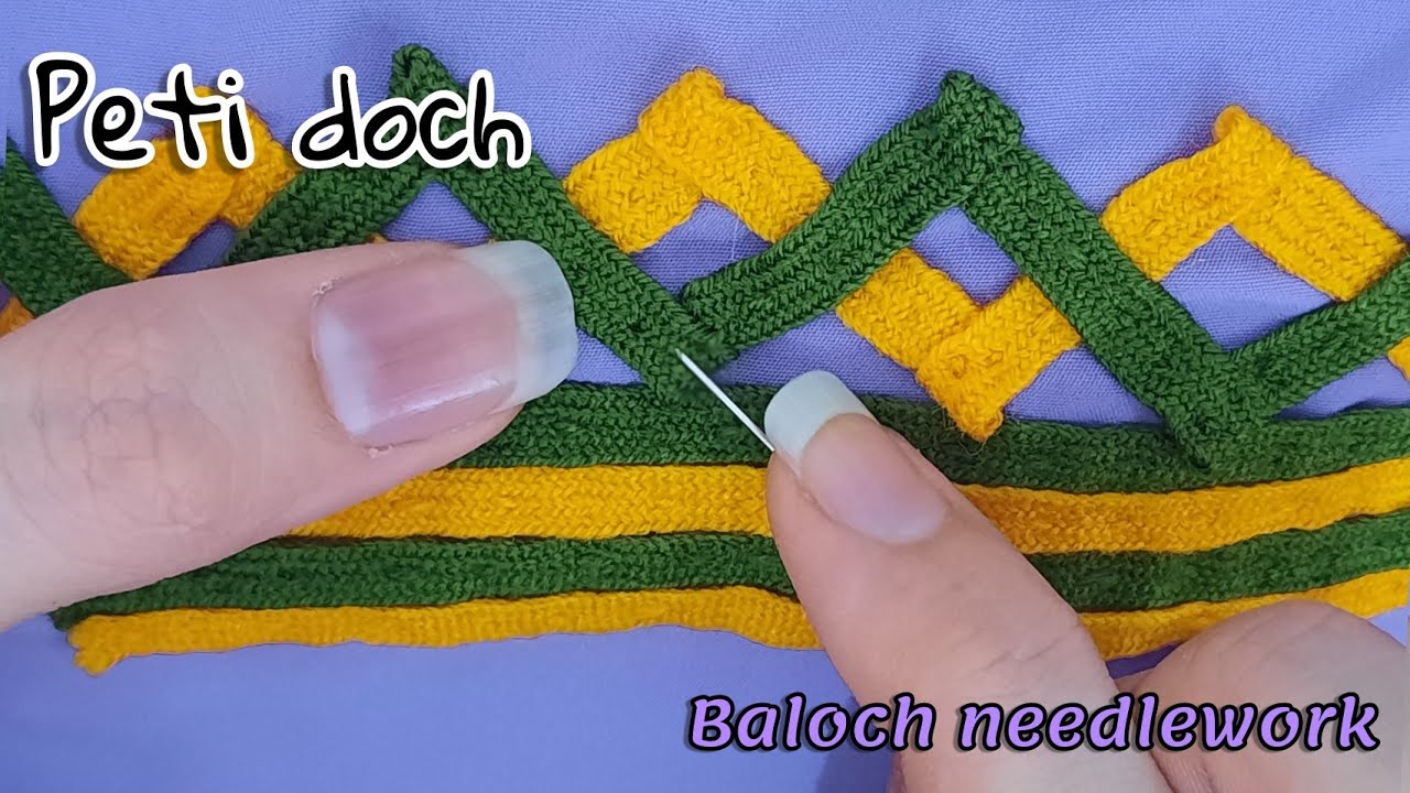 balochi doch || dariya a chaol || beautiful and simple design || How to ...