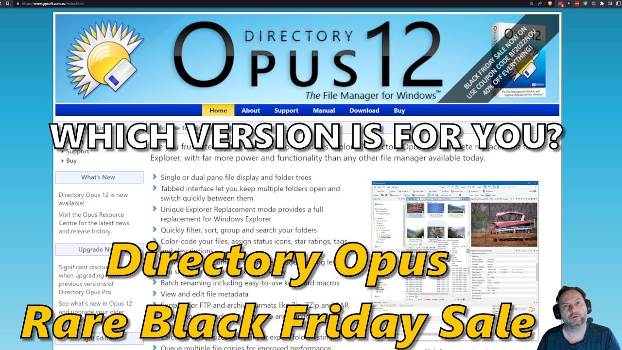 Directory Opus Rare Black Friday Sale! What You Need To Buy Right Meow ...