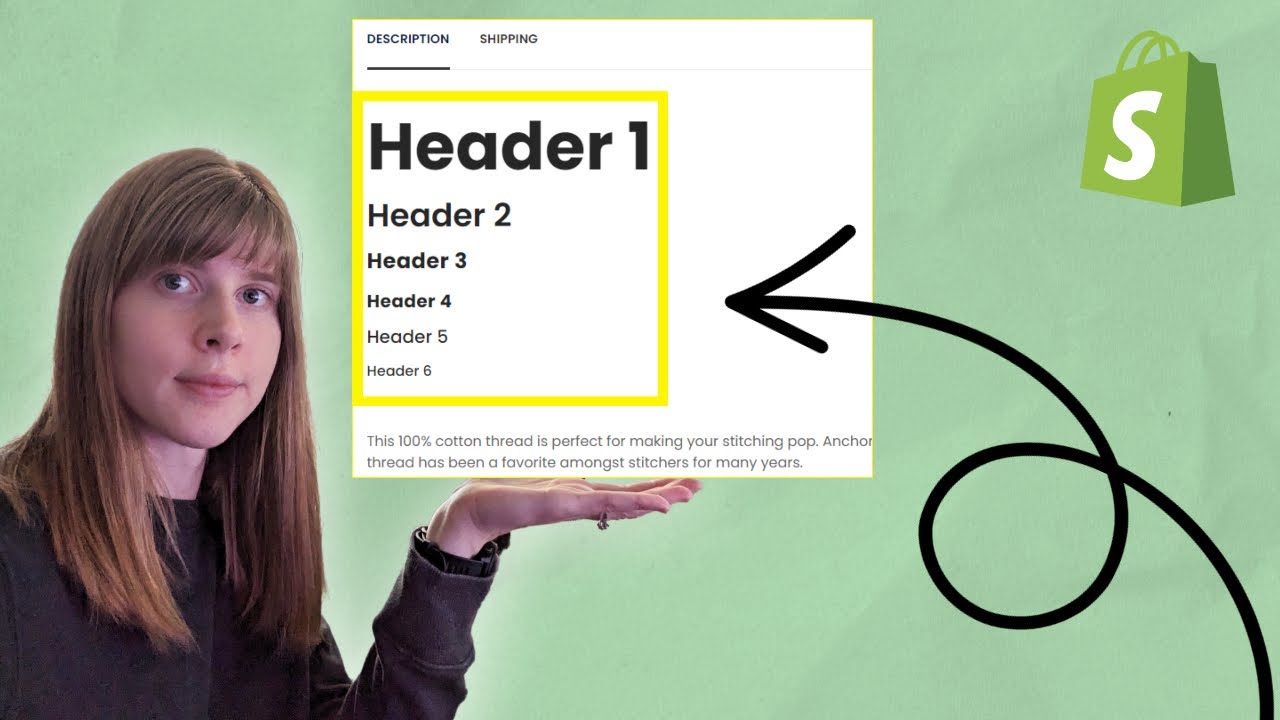 Adding Headers to Product Description in Shopify for SEO and Looks ...