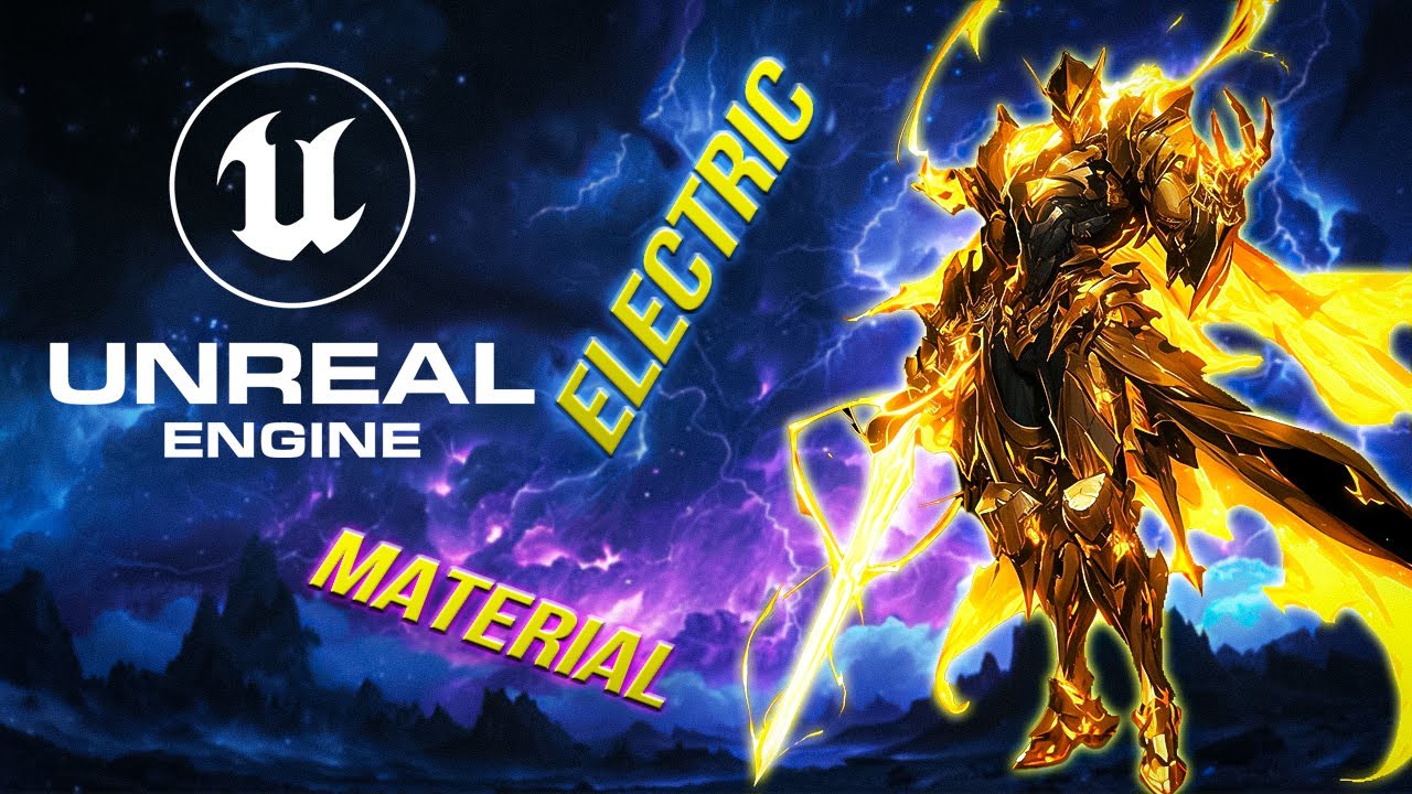 Unreal Engine 5.4: Electric material. Tutorial PL - YouTube