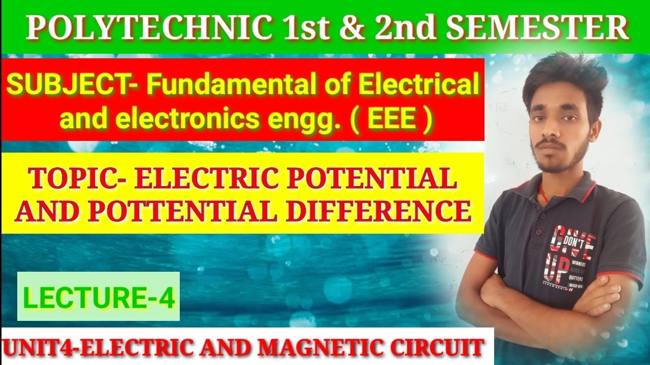 WHAT is Electrical potential and Potential difference. 🤔 unit 4 lec-4 ...