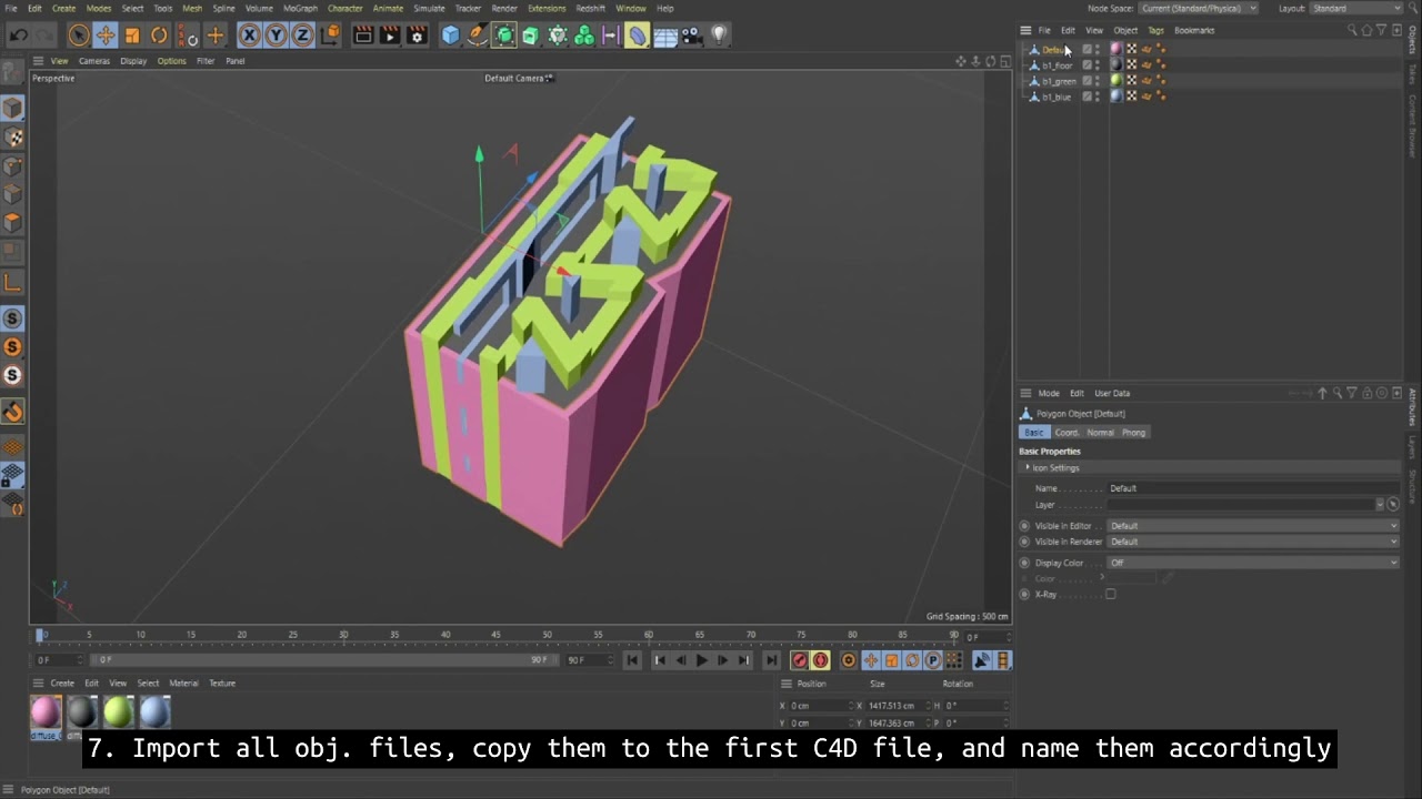 How to import obj. to C4D - YouTube