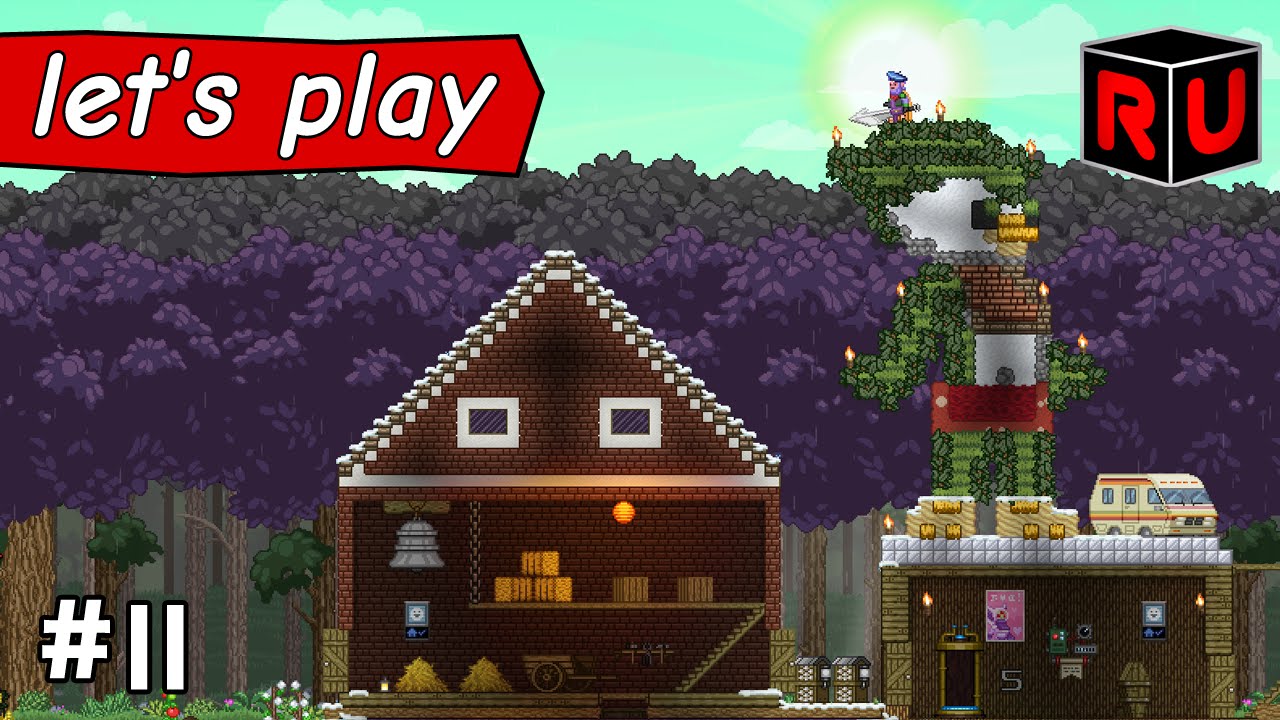 Giant Hot Dude Ranch Statue! | Let's play Starbound Asteroid Base ep 11 - YouTube