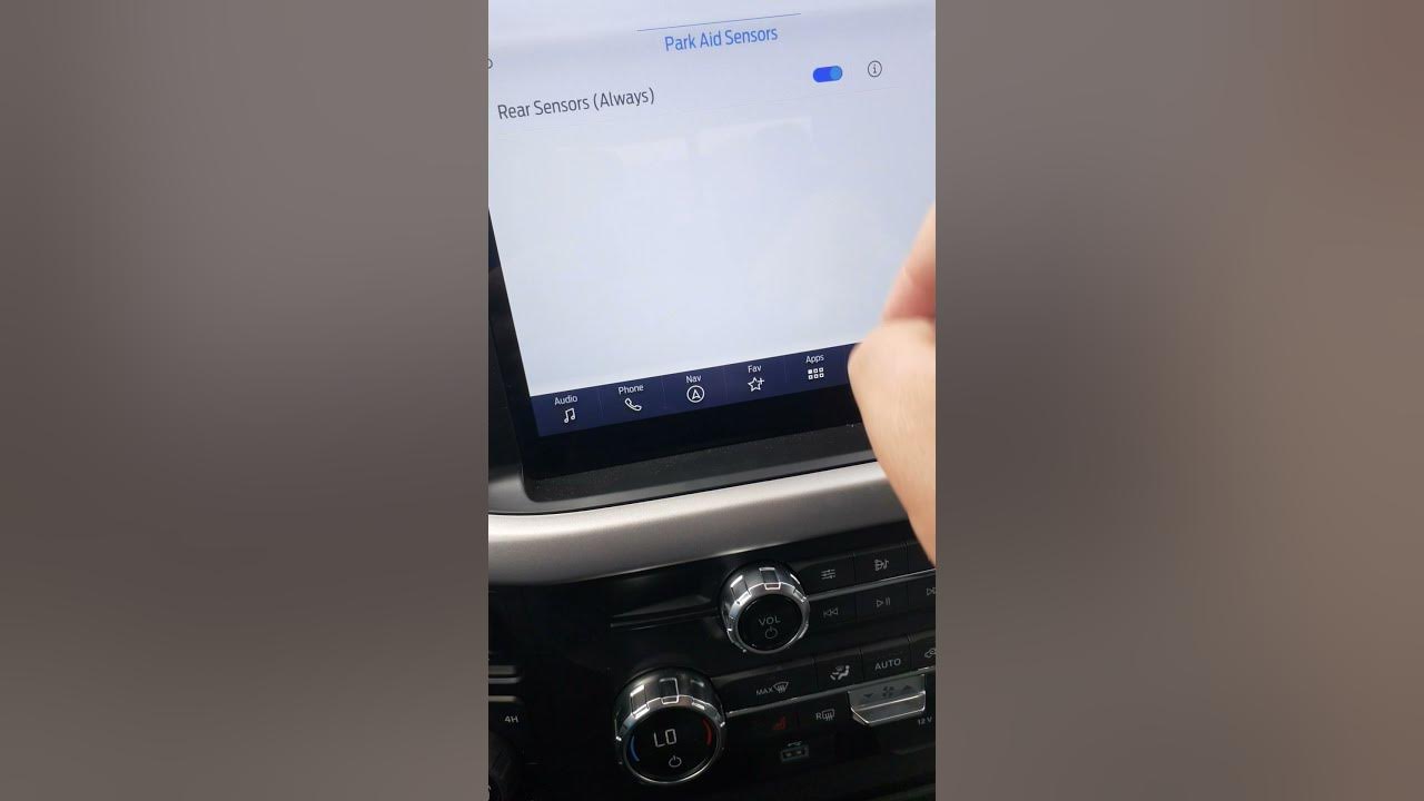 Activate & deactivate rear park aid sensors in your 2021 Ford F150 XLT ...