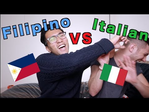 FILIPINO VS ITALIAN | LANGUAGE CHALLENGE - YouTube