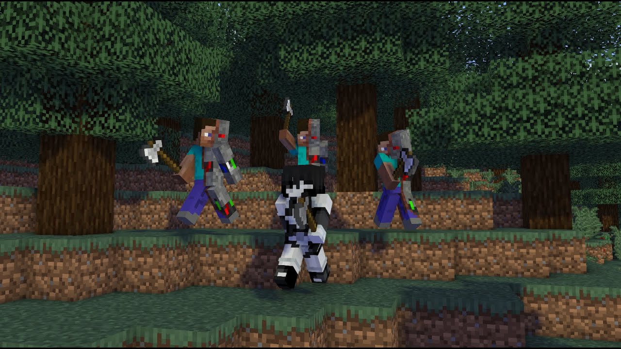 Minecraft Speedrunner VS 3 AI Hunters - YouTube