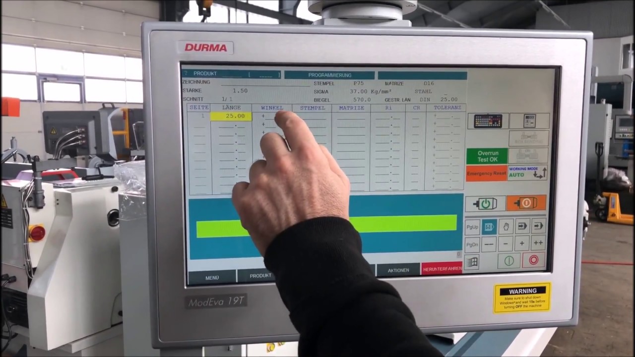 CYBELEC ModEva 19T CNC Steuerung - YouTube