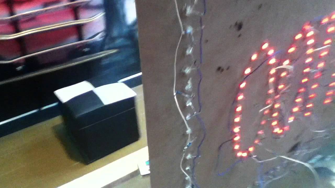 Cartel led casero - YouTube
