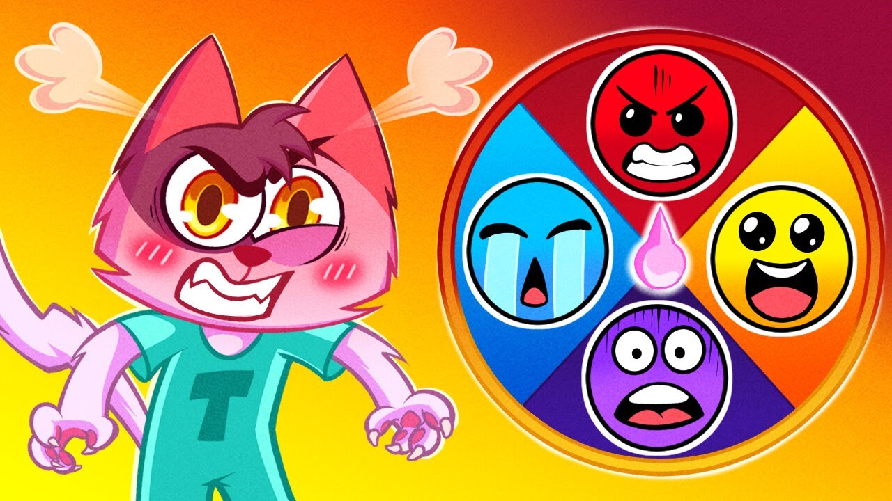 Wheel Of Emotions!😸 | Are You Angry? 🙀 || Learn About Feelings With ...